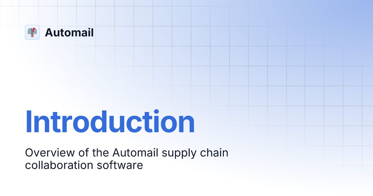 Introduction | Automail